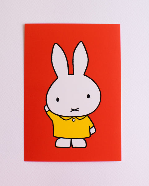 Miffy - Postcard - Miffy in a Yellow Dress – Pinky's Melbourne