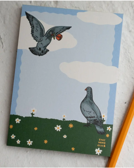 Stay Home Club - Pigeons Notepad – Pinky's Melbourne