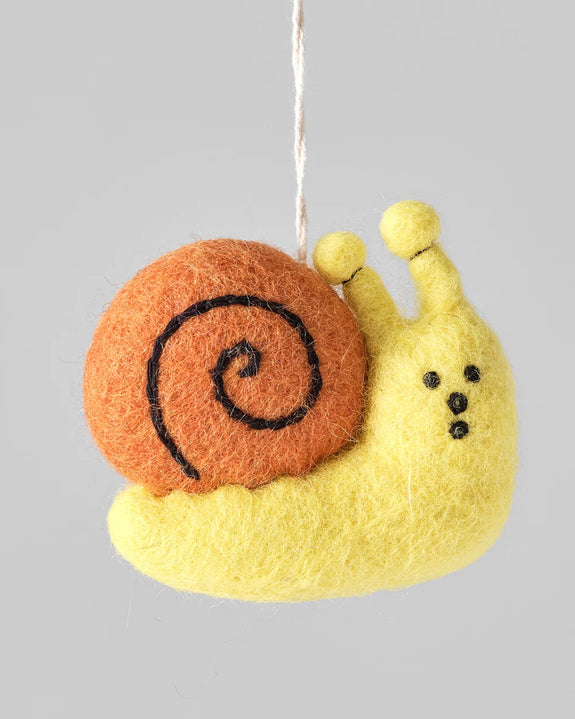Wrap - Hanging Felt Ornament - Snail – Pinky's Melbourne