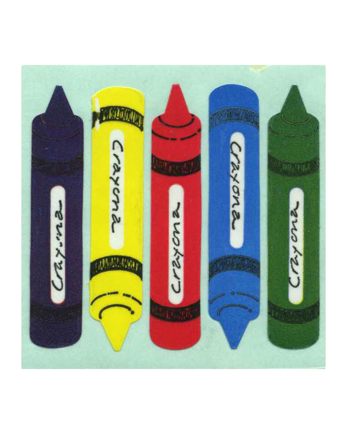 Stickermagic - Tear-off Stickers Square - Crayons – Pinky's Melbourne