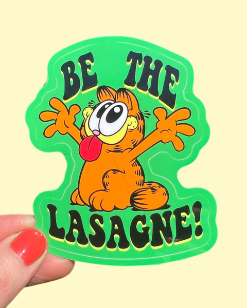 Astral Weekend - Be the Lasagne Garfield Sticker – Pinky's Melbourne