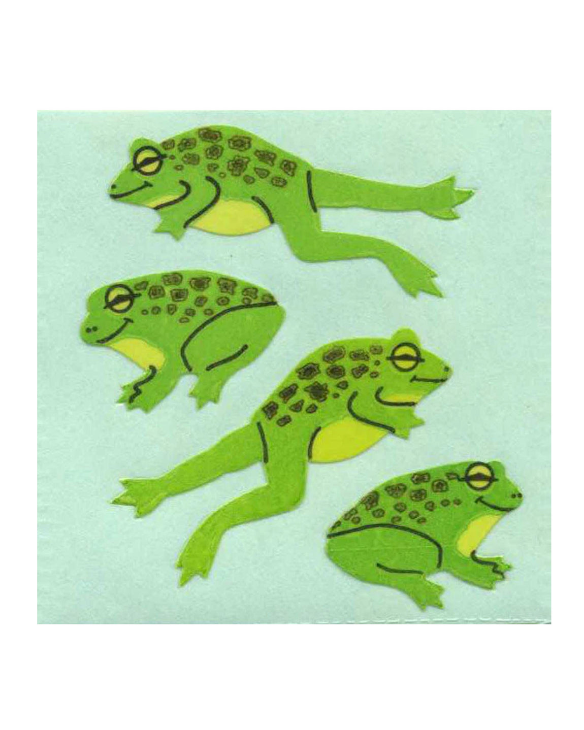 Stickermagic - Tear-off Stickers Square - Jumping Frogs – Pinky's Melbourne