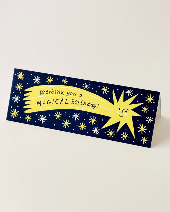 Yes! Paper Goods - Glow in the Dark Shooting Star Card – Pinky's Melbourne