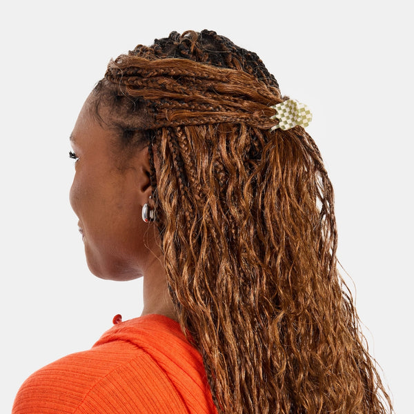 Chunks - Mini Claw - Olive Check – Pinky's Melbourne