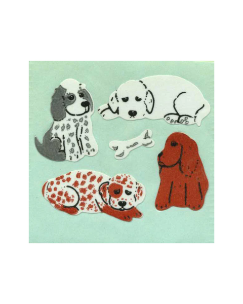 Stickermagic - Tear-off Stickers - Puppies & Bone – Pinky's Melbourne