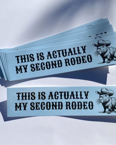 Carla Adams - Second Rodeo Bumper Sticker – Pinky's Melbourne