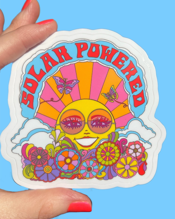 Astral Weekend - Solar Powered Sticker – Pinky's Melbourne