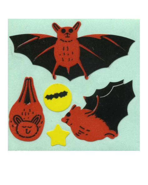 Stickermagic - Tear-off Stickers - Bats – Pinky's Melbourne