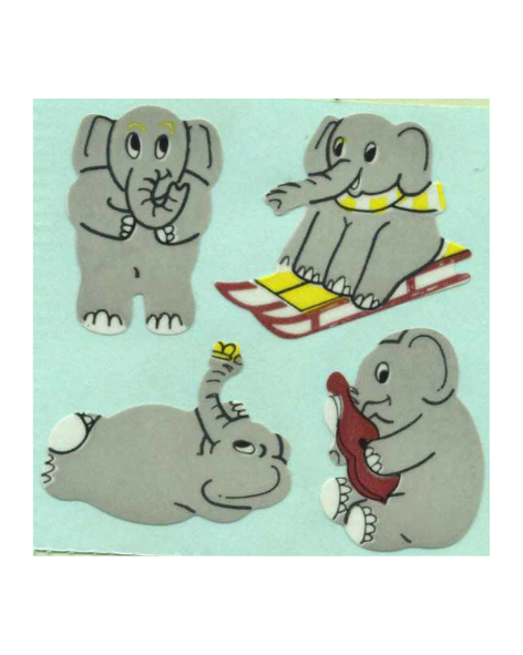 Stickermagic - Tear-off Stickers - Elephants – Pinky's Melbourne