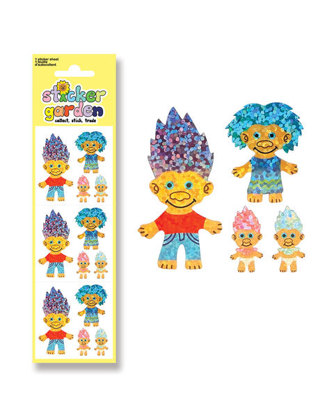 Sticker Garden - Sparkle Troll Stickers – Pinky's Melbourne