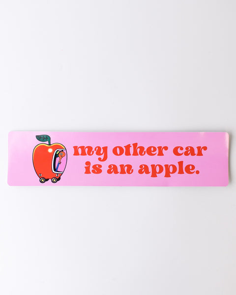 Carla Adams - My Other Car is an Apple - Bumper Sticker – Pinky's Melbourne